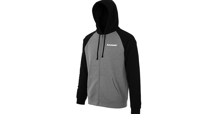 Kawasaki Two Tone Raglan Zip-Up Sweatshirt detail photo 3