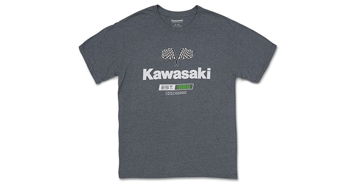 Kawasaki Checkered Flag T-shirt detail photo 1