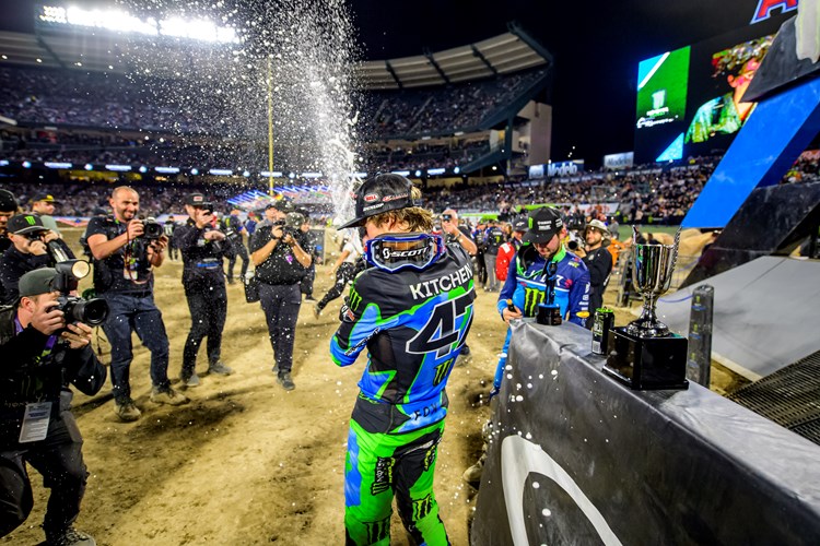 MONSTER ENERGY®/PRO CIRCUIT/KAWASAKI RIDER LEVI KITCHEN TAKES HOME ...