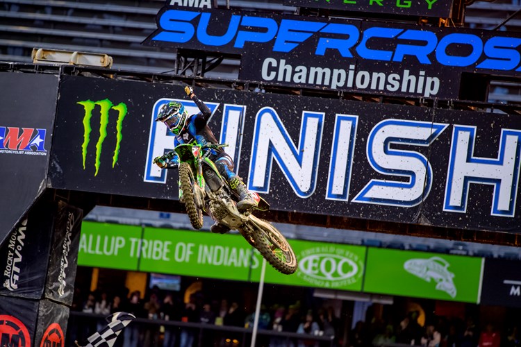 MONSTER ENERGY®/PRO CIRCUIT/KAWASAKI RIDER LEVI KITCHEN TAKES THE ...